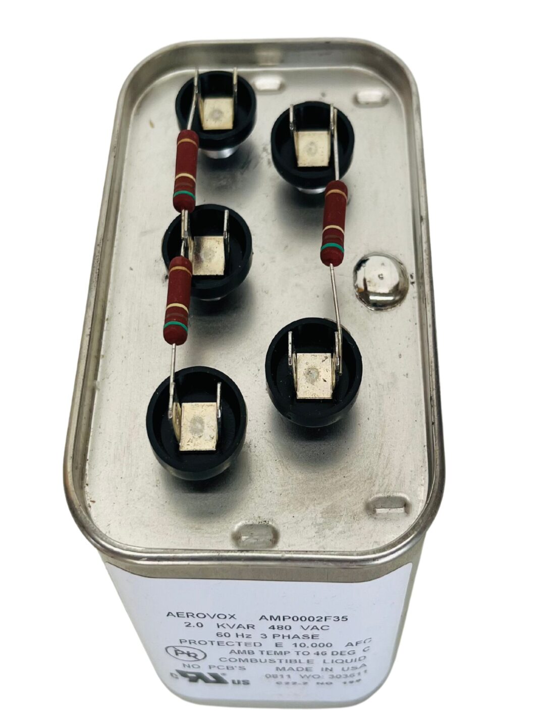 2 KVAR, Aerovox, 480 volt Square Body Capacitors – Capacitor Source